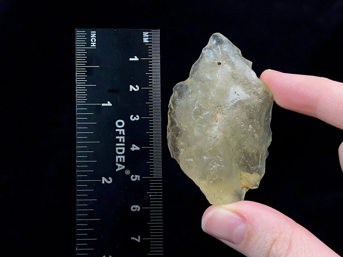 LIBYAN DESERT GLASS, Raw Crystal - Rare, 2A Grade, Large, 34.2g - Meta ...