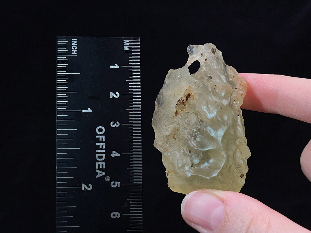 LIBYAN DESERT GLASS, Raw Crystal - Rare, 2A Grade, Large, 39.4g - Meta ...
