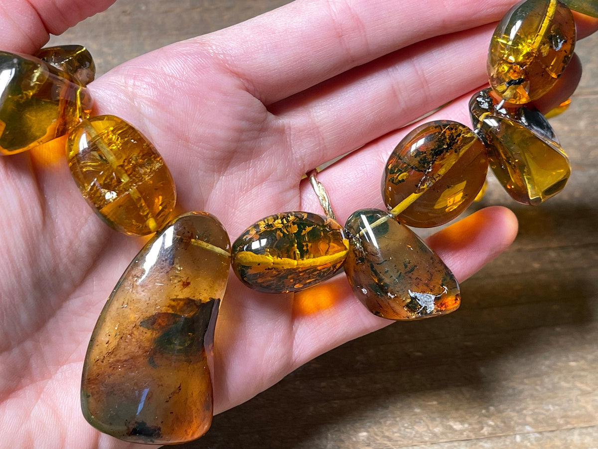Amber Jewelry Mexican Amber Necklace 🍯 Mexican AMBER Crystal Necklace ...