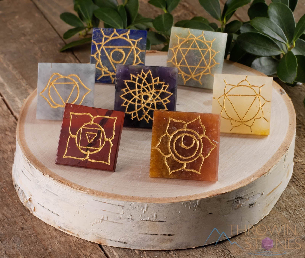 Rainbow CHAKRA Crystal Pyramids - Chakra Stones, Crystal Set, Crystal ...
