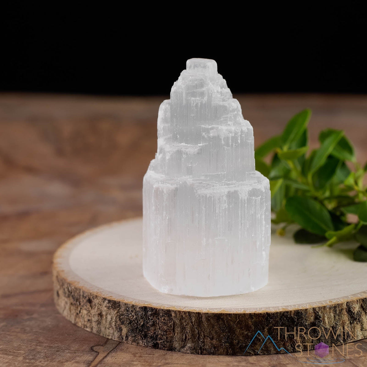 SELENITE Crystal Tower - Carved Selenite Decor, Crystal Points, Obelis ...