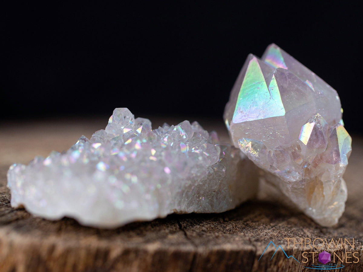 White ANGEL AURA QUARTZ Crystals - Rainbow Quartz Crystals, Spirit Qua ...